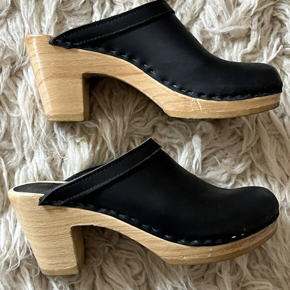 No. 6 | Shoes | No 6 Old School Clog On High Heel In Black Size 39 ...
